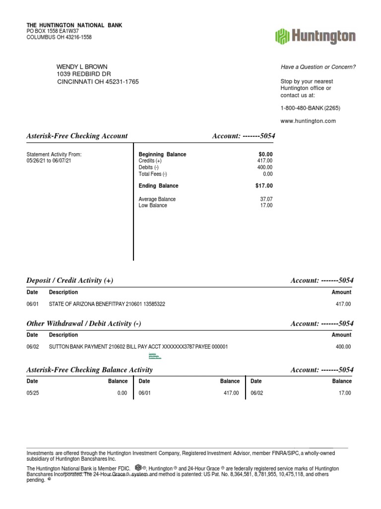 Document SOS1 | PDF | Overdraft | Transaction Account