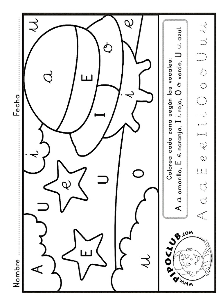 Actividades para Trabajar Las Vocales en Preescolar | PDF