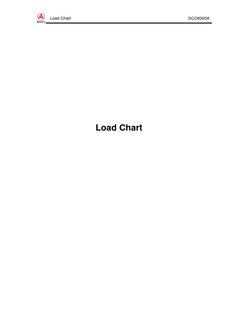 SCC8000A Load Chart Overview | PDF | Crane (Machine) | Manufactured Goods
