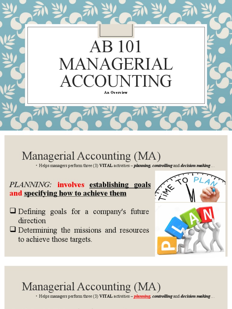 Managerial Accounting: Key Activities Explained | PDF | Decision Making ...