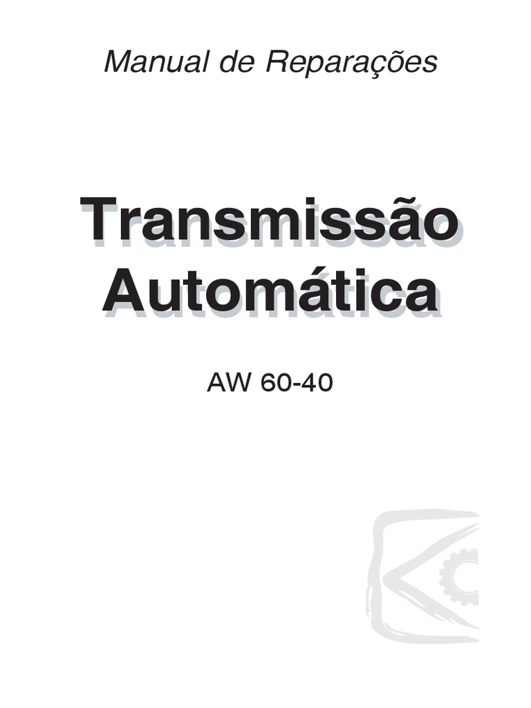 Aw60 40 | PDF | Parafuso | Transmissão (Mecânica)