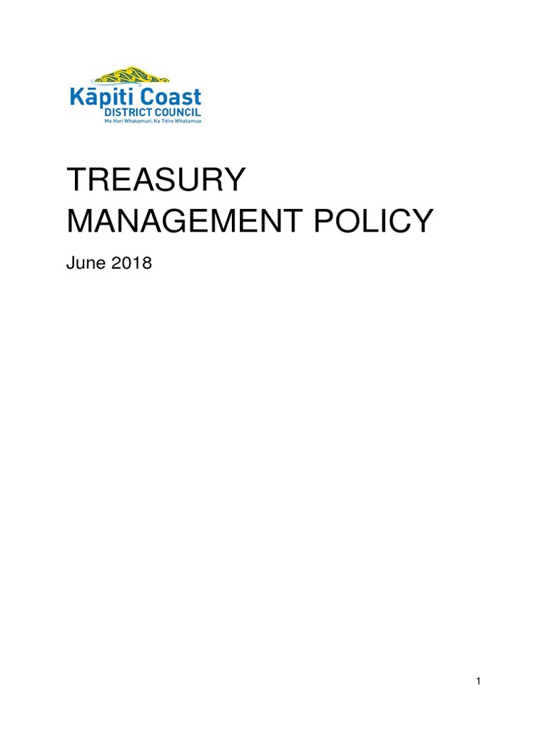 Treasury Management Policy: June 2018 | PDF | Option (Finance) | Swap ...