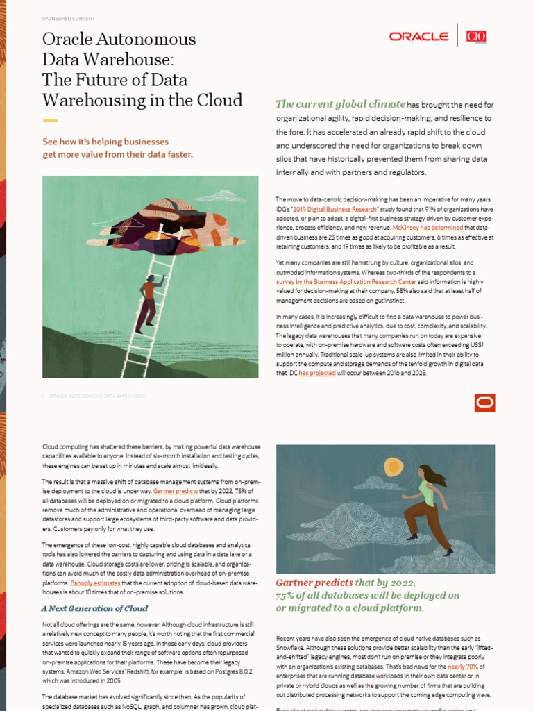 IDG-CIO Research WP - Oracle Autonomous Data Warehouse - The Future of Data Warehousing in The ...