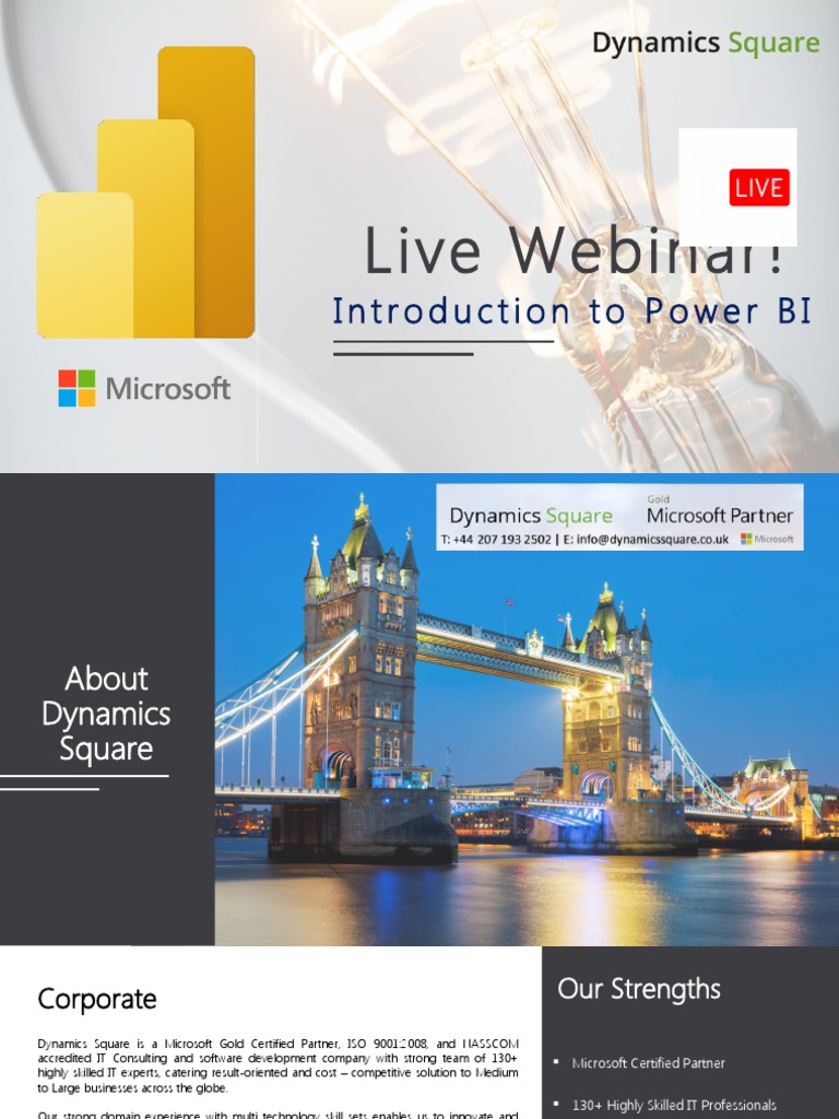 Power BI Webinar | PDF | Analytics | Visualization (Graphics)
