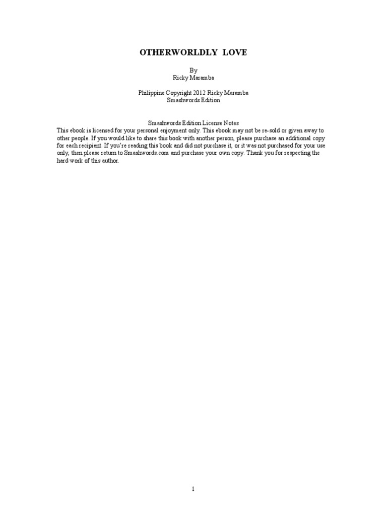Otherworldly Love | PDF | Prayer