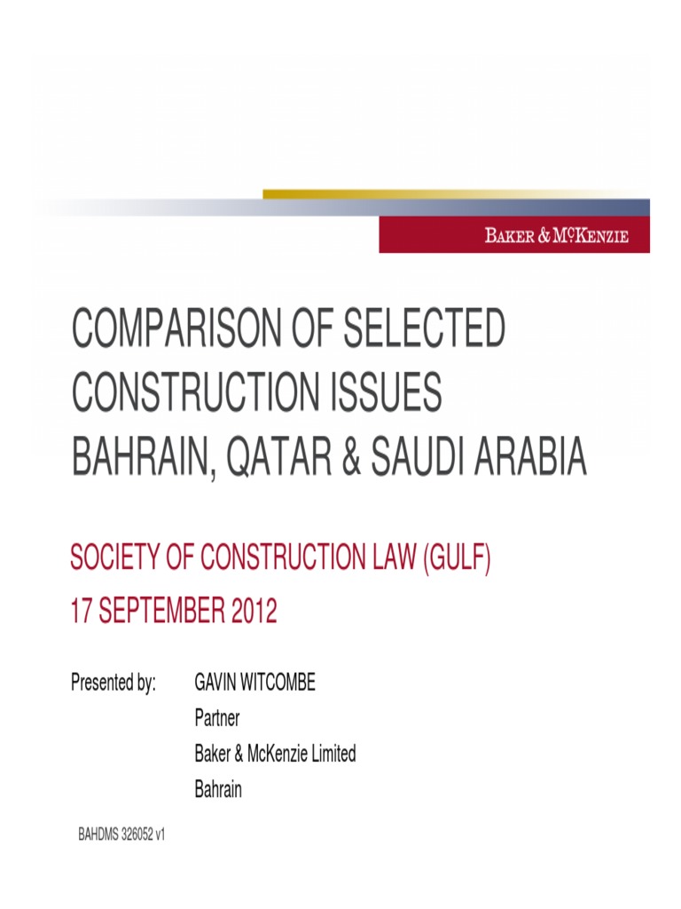 Construction Law in GCC States | PDF | Legal Liability | Damages