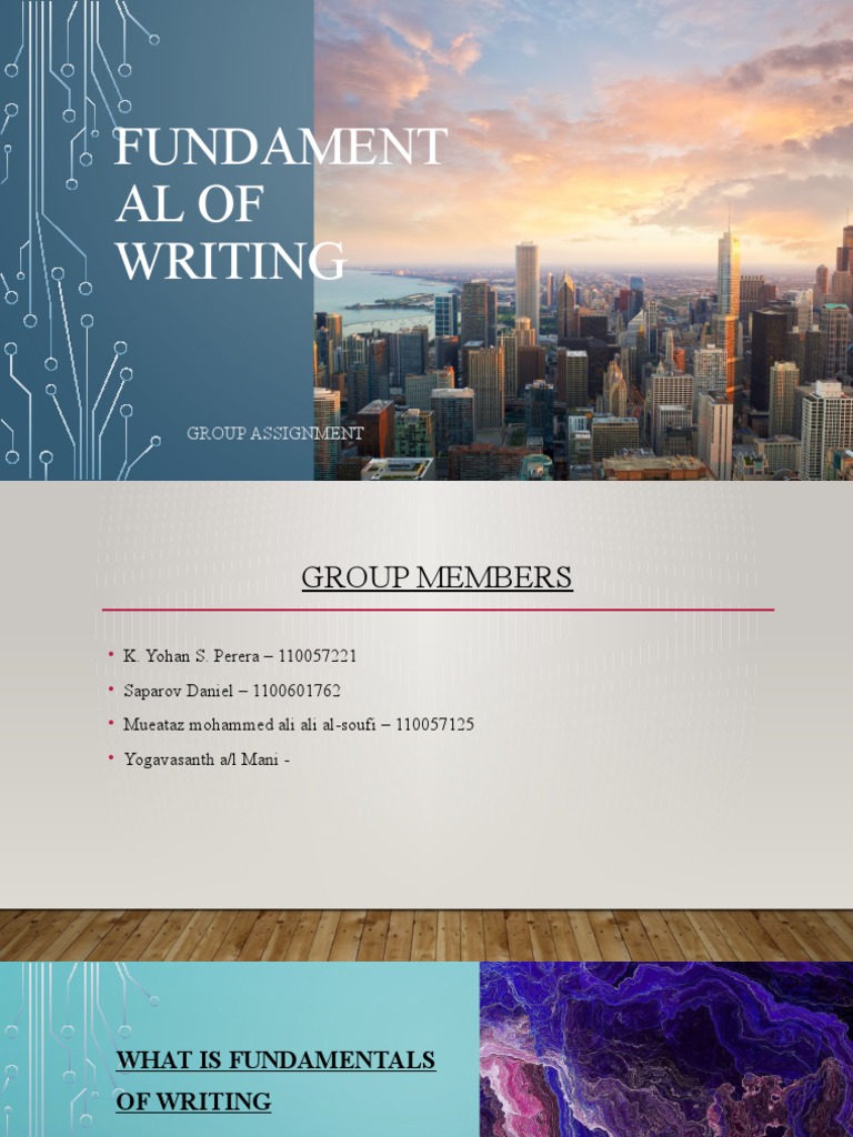 Fundamental of Writing (Group Assignment) | PDF | Proofreading | Verb
