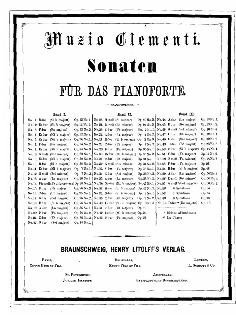Clementi - Sonata Op 24 No 2 | PDF