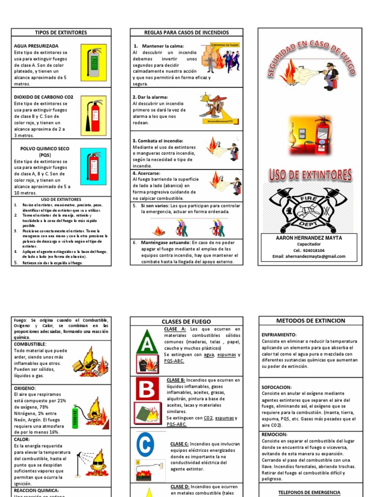 Prevencion de Incendios | PDF | Oxígeno | Incendios