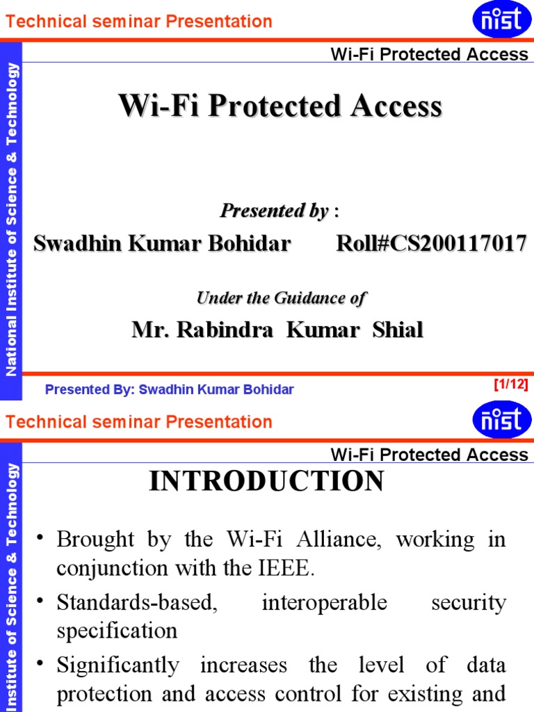 Wi-Fi Protected Access | PDF | Wi Fi | Espionage Techniques