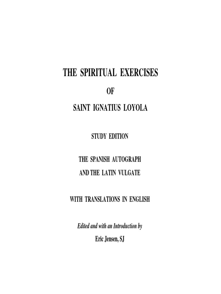 Ignatian Spiritual Exercises Study Edition | PDF | Ignatius Of Loyola ...