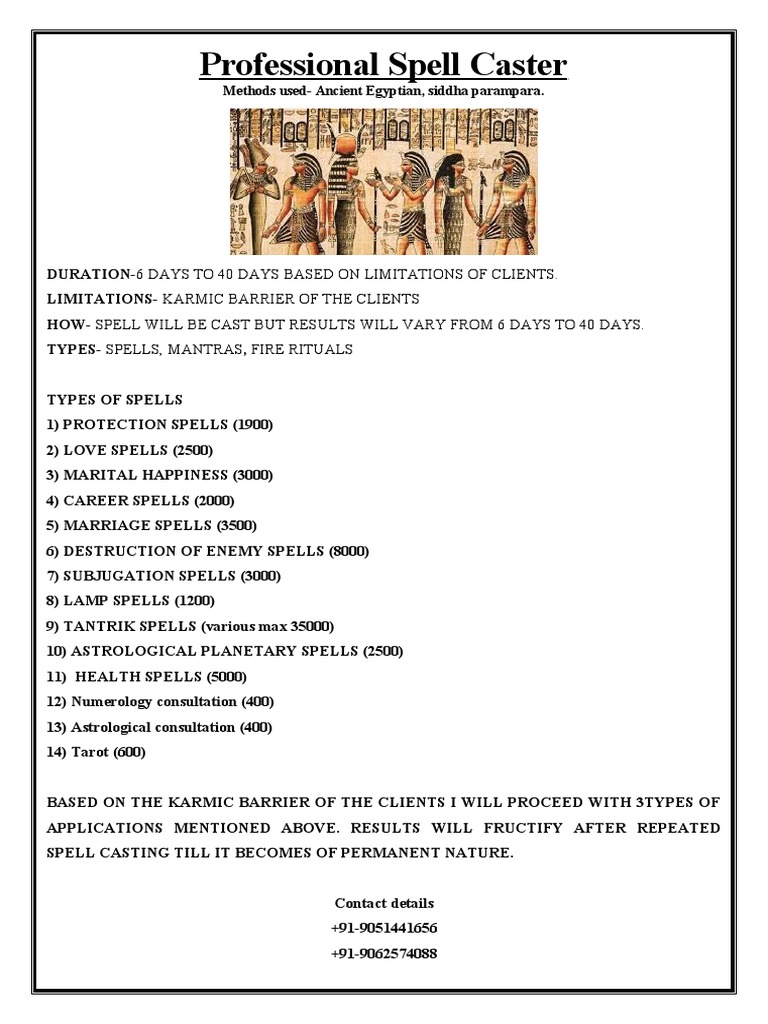 Professional Spell Caster | PDF | Home & Garden | Wellness