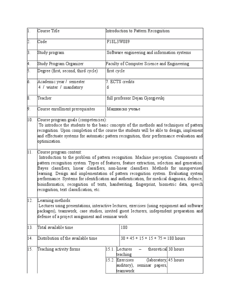 Introduction To Pattern Recognition Pdf Pattern Recognition Statistical Classification