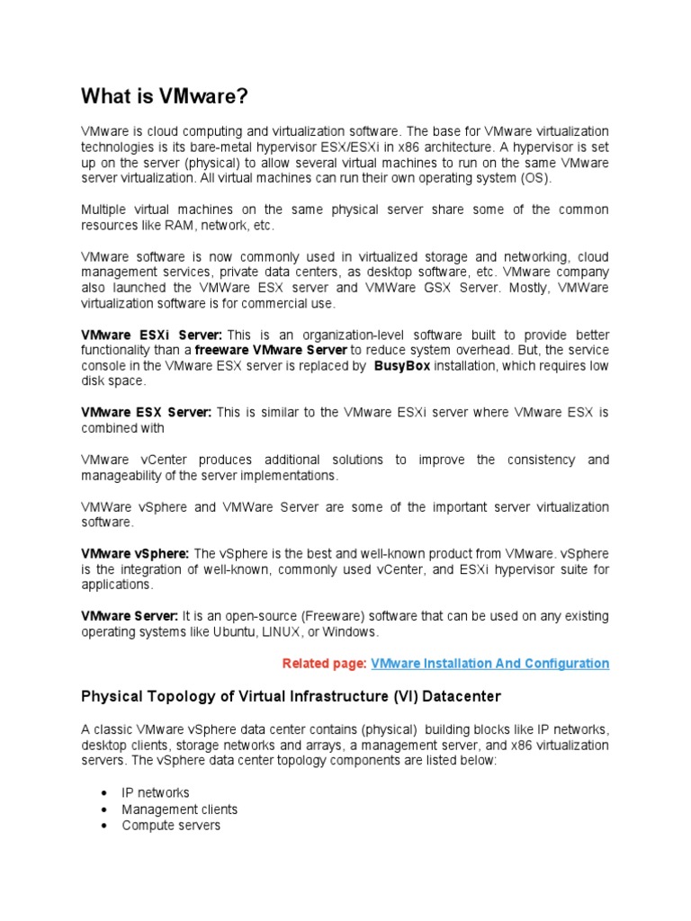 VMware Tutorial | PDF