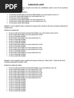 Ejercicios Peps, Ueps y Promedio Ponderado Resuelto | PDF