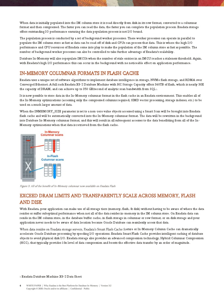 In-Memory Columnar Formats in Flash Cache | PDF | Databases | Computer Data Storage