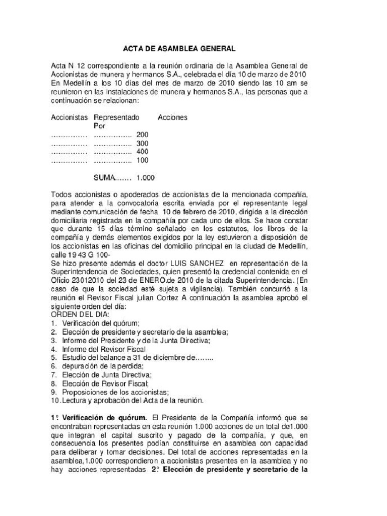 Libros de Asambleas Plantilla | PDF