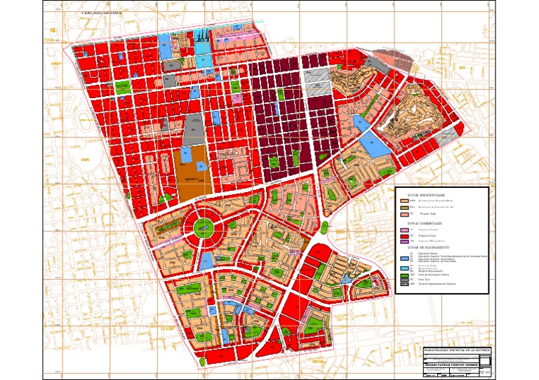 Plano de Zonificación LA VICTORIA | PDF