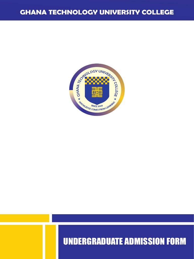 Ghana Undergraduate Admissions Form | PDF | Bachelor's Degree ...