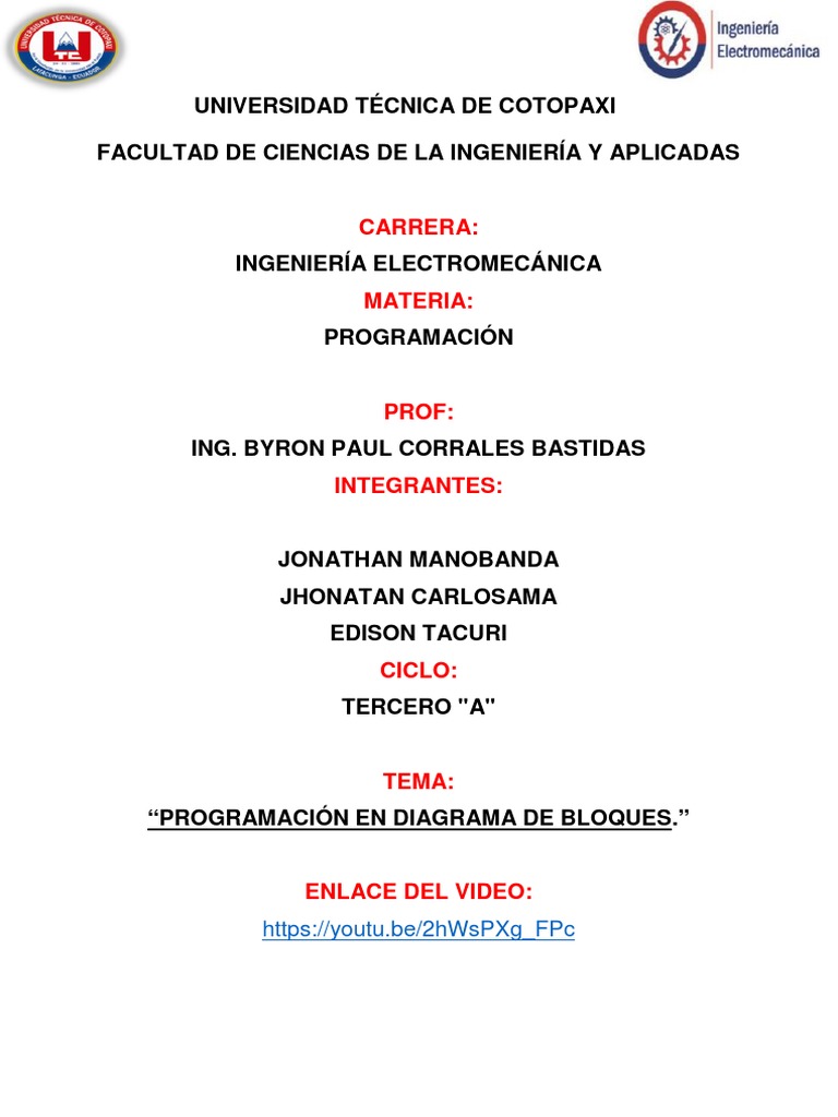 Caratula Programacion | PDF