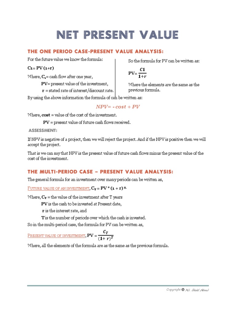 NPV12 | PDF | Present Value | Net Present Value