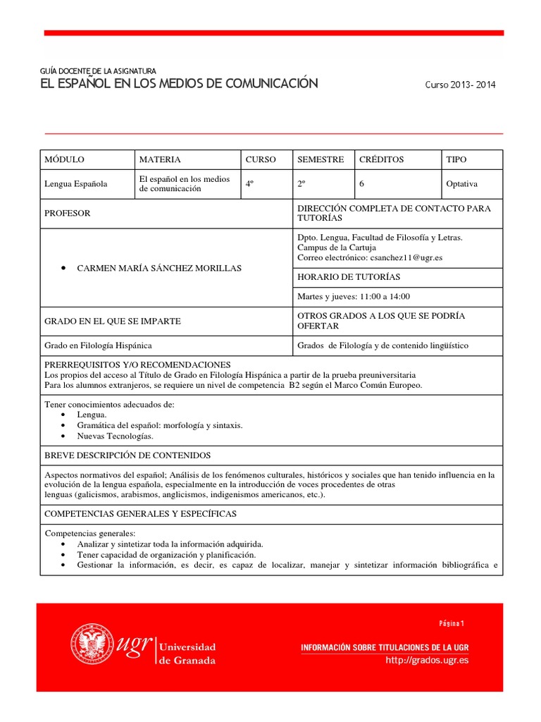28311A8_Español_y_medios_de_comunicacion | PDF | Lengua española ...