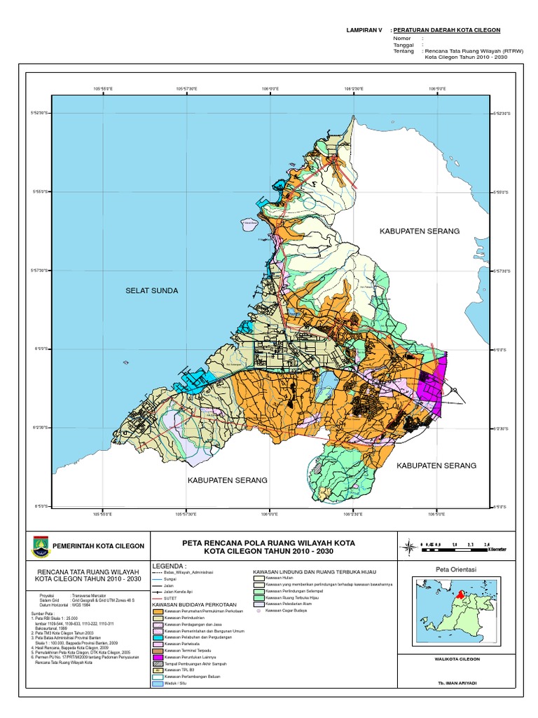 Peta Rencana Pola Ruang | PDF