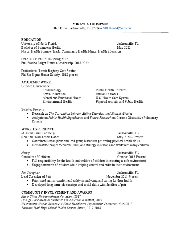 Health Science Graduate Profile | PDF | Wellness | Science & Mathematics