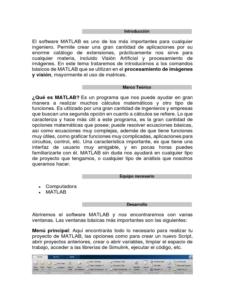 Qué Es MATLAB | PDF | Color | Píxel