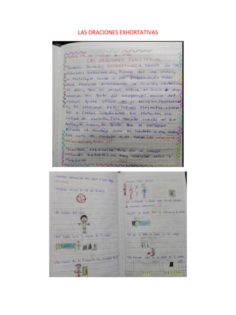 Las Oraciones Exhortativas | PDF
