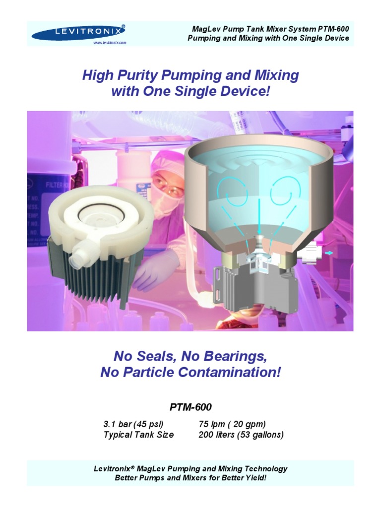 Brochure PTM-600 English | PDF | Pump | Semiconductor Device Fabrication