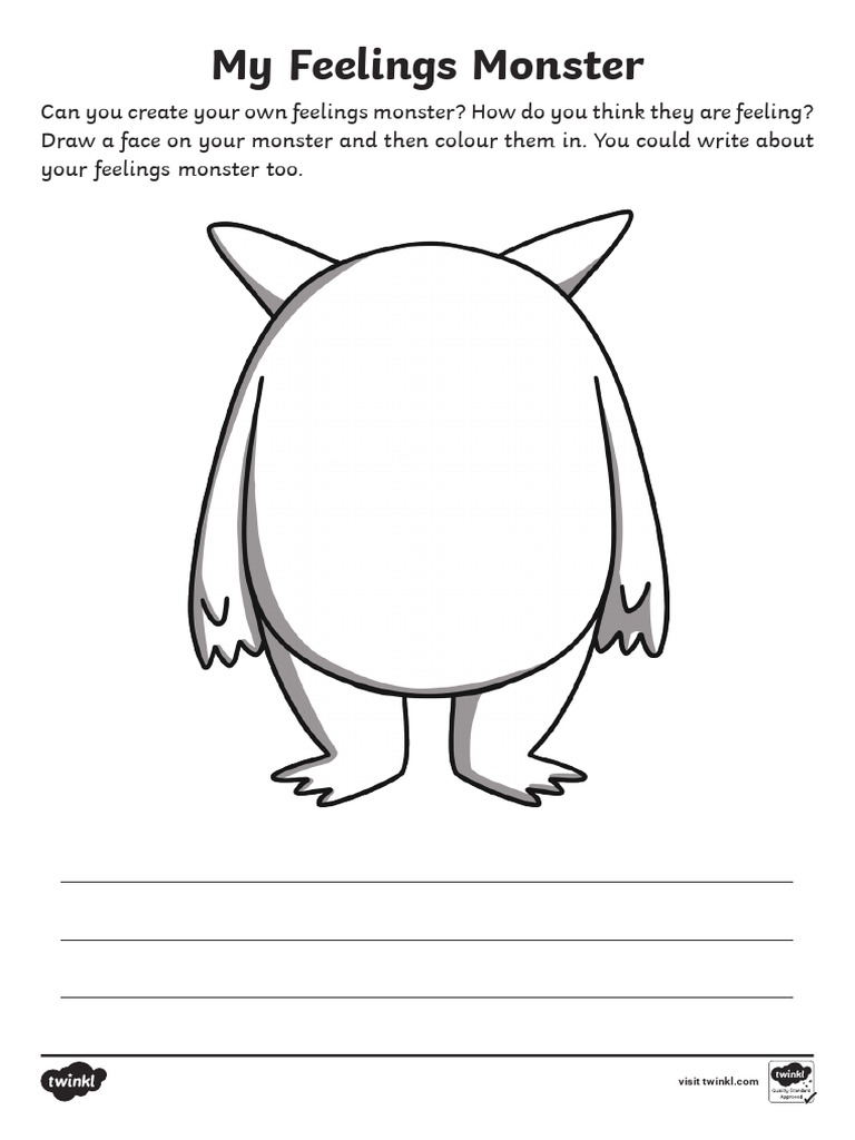Create Your Own Monster Template