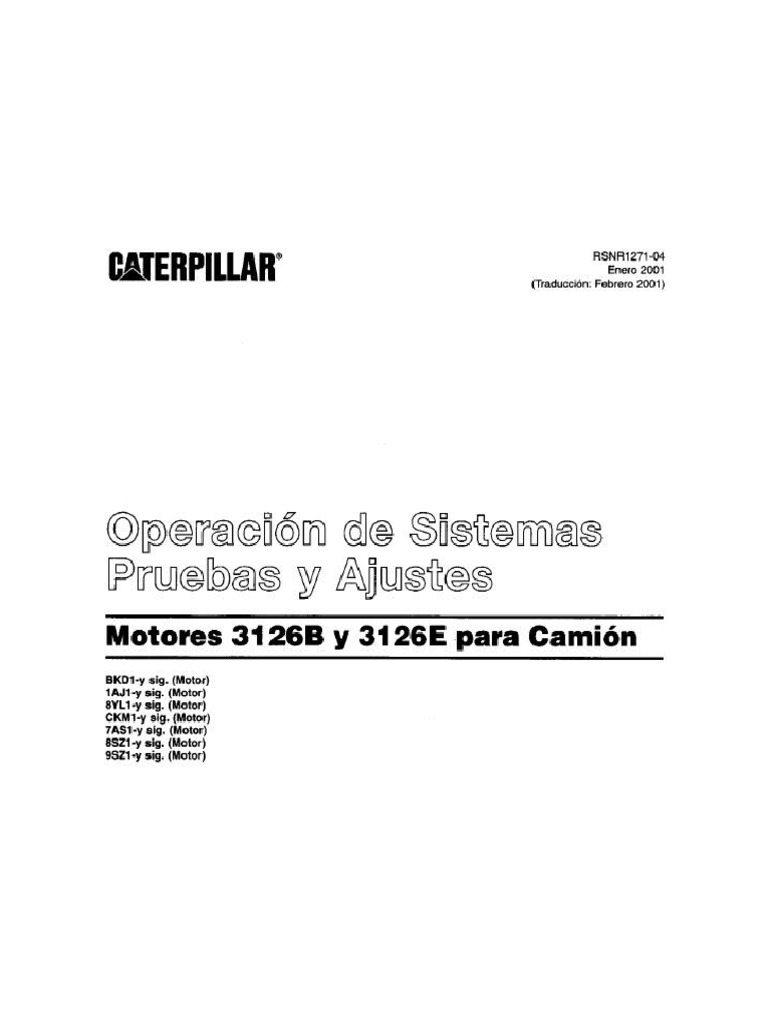 Manual Codigos de Fallas 3126 Cat | PDF