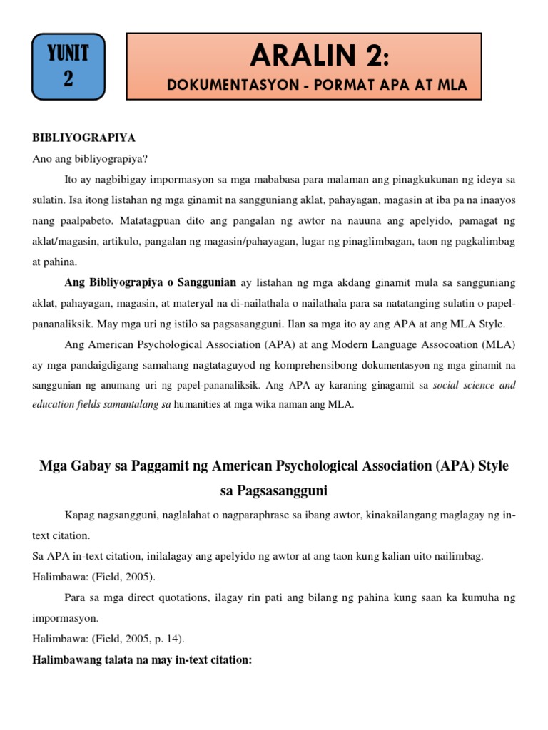 Pagsulat NG Talahanayan | PDF