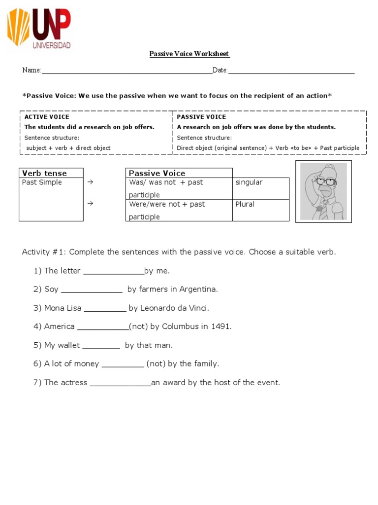 Grade 6 Passive Voice Worksheet | PDF | Verb | Language Families