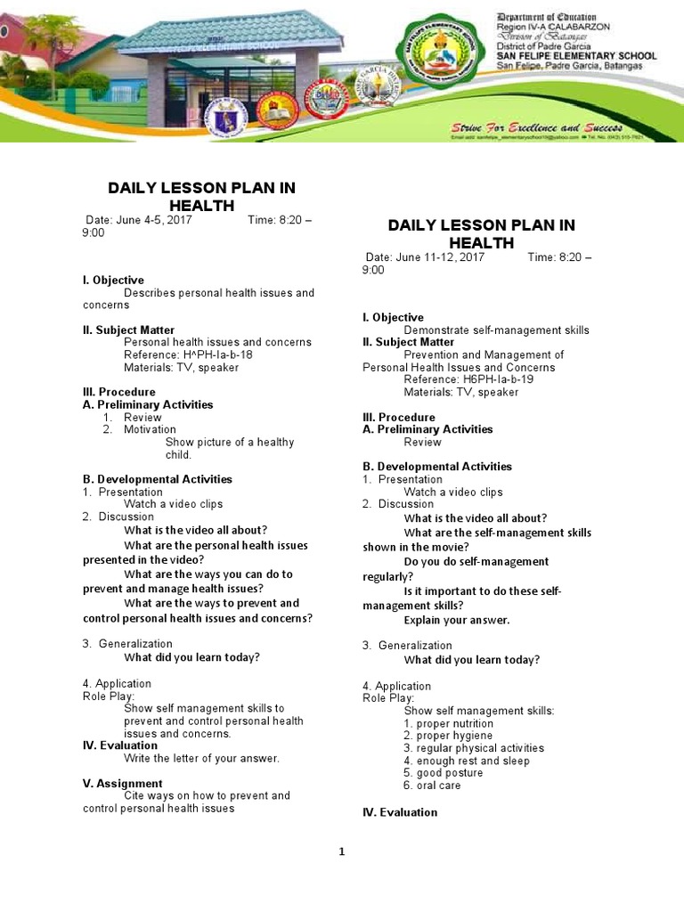 DLP Health 6 | PDF | Waste Management | Lesson Plan
