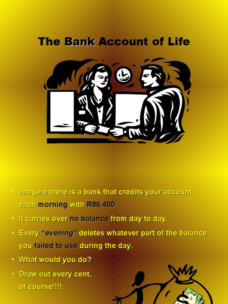 The Bank Account of Life | PDF