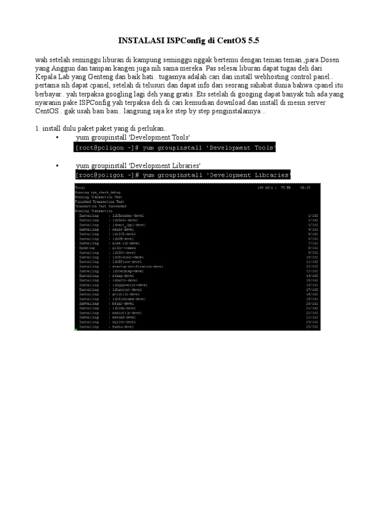 Tutorial Installasi Ispconfig | PDF | Komputer