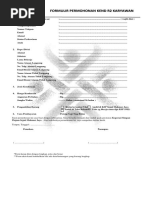 Formulir Permohonan Kasbon | PDF