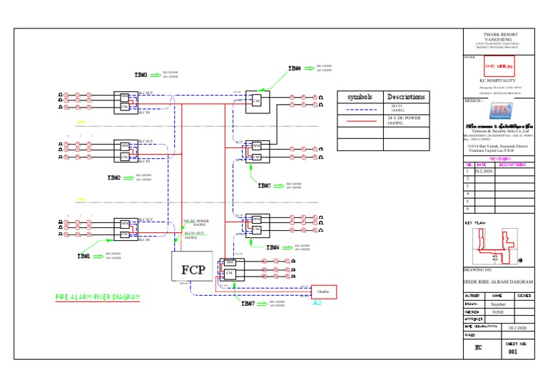 EC-007 FIRE ALARM RISER DIAGRAM-Model | PDF