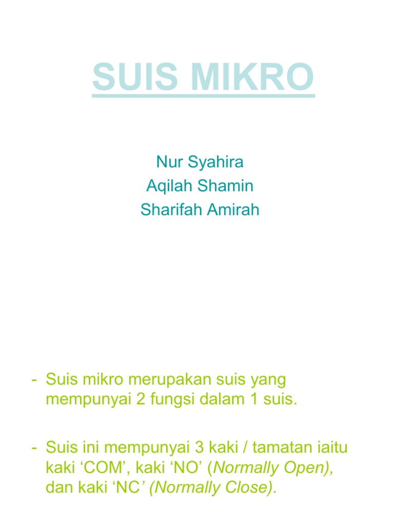 SUIS MIKRO Presentation | PDF