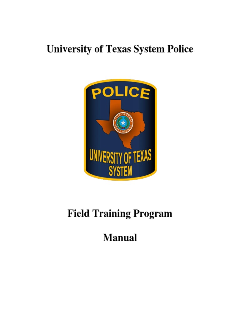 UT Police Field Training Manual | PDF | Police | Evaluation