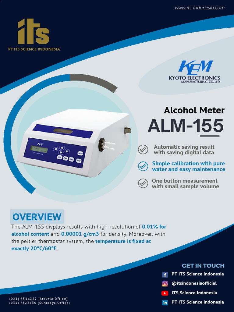 ALM-155 Alcohol Meter Features | PDF