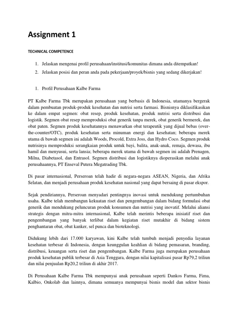 Assignment Bulan 1 - IN CD RS | PDF