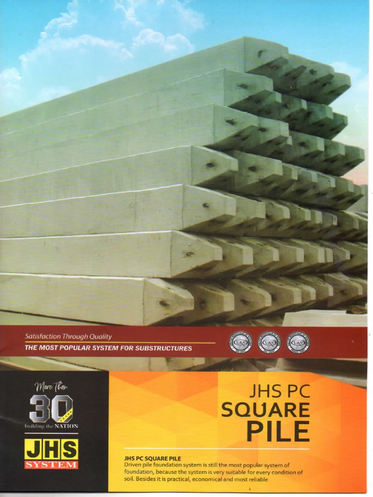 Brosur JHS SquarePiles Concerete | PDF