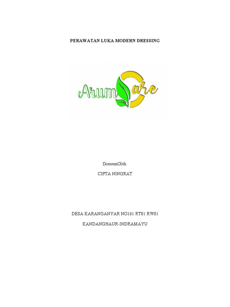 Perawatan Luka Modern Dressing | PDF Perawatan Luka Modern Dressing | PDF