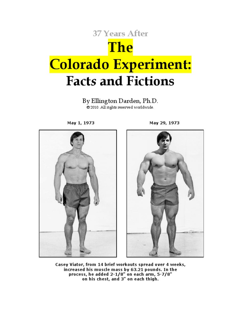 The Colorado Experiment 37 Years Later | PDF | Weight Training ...