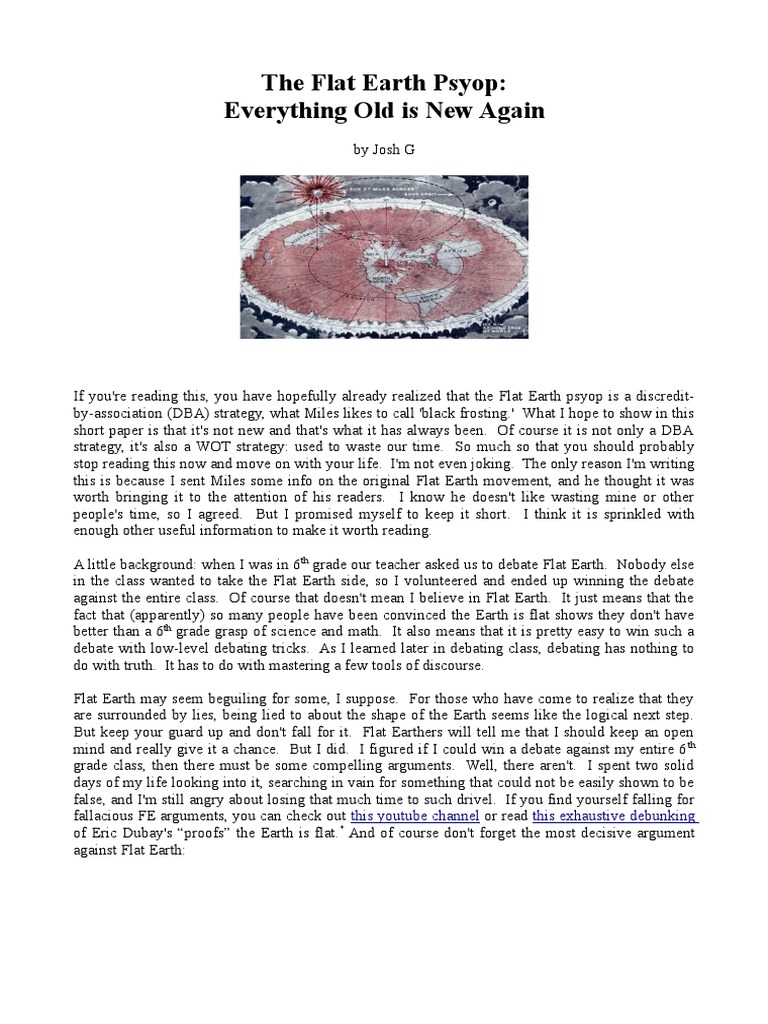 Flat Earth PsyOp: Part II | PDF | History | Religion & Spirituality