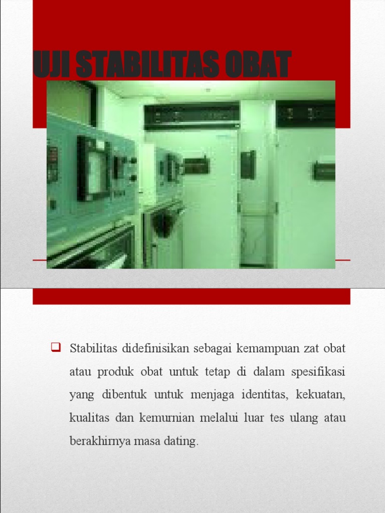 Uji Stabilitas Obat Pdf
