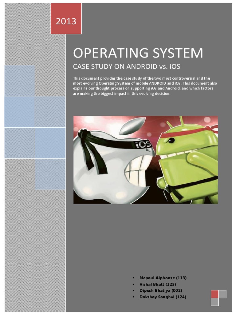 Operating System: Case Study On Android vs. Ios | PDF | Ios | Safari (Web Browser)